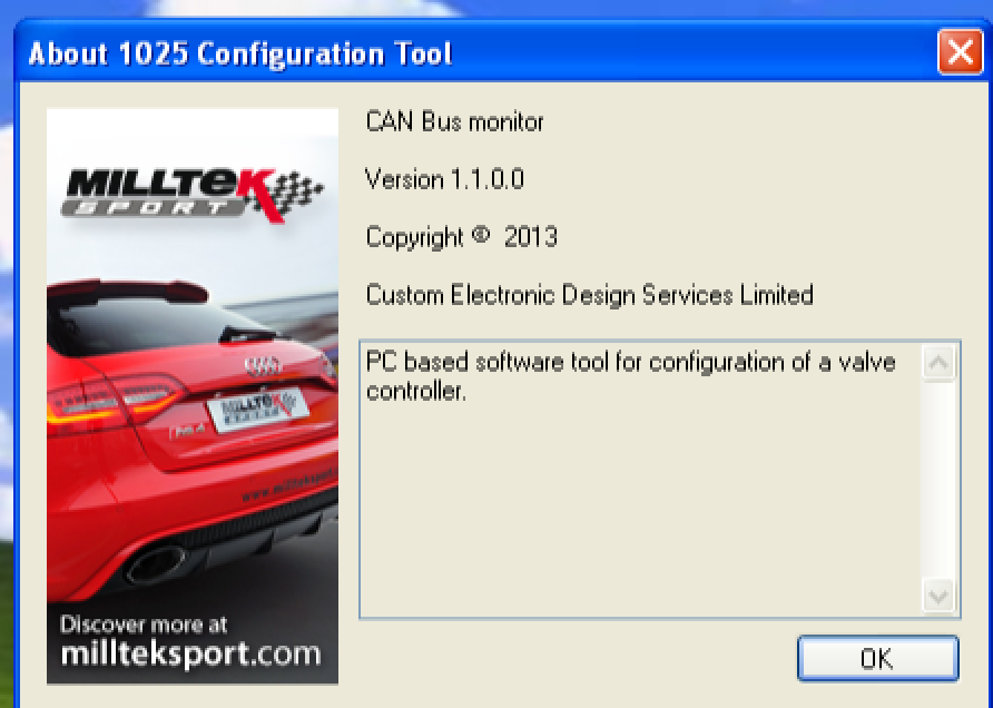 Anyone have the Milltek Valvesonic configuration software?